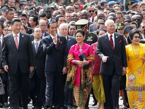 22 Heads of State walk to reaffirm 60 years old principles of Bandung ...