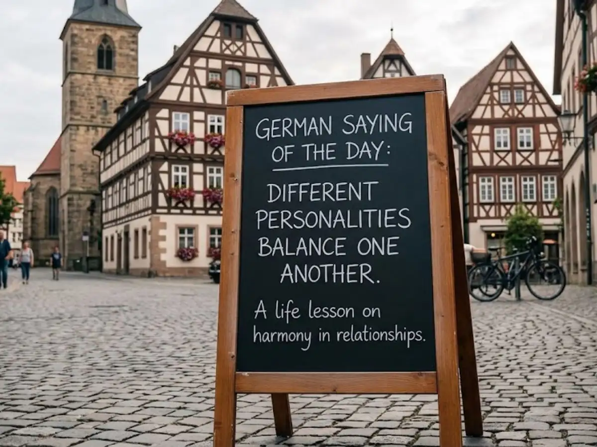 German Saying of the Day: "Different personalities…