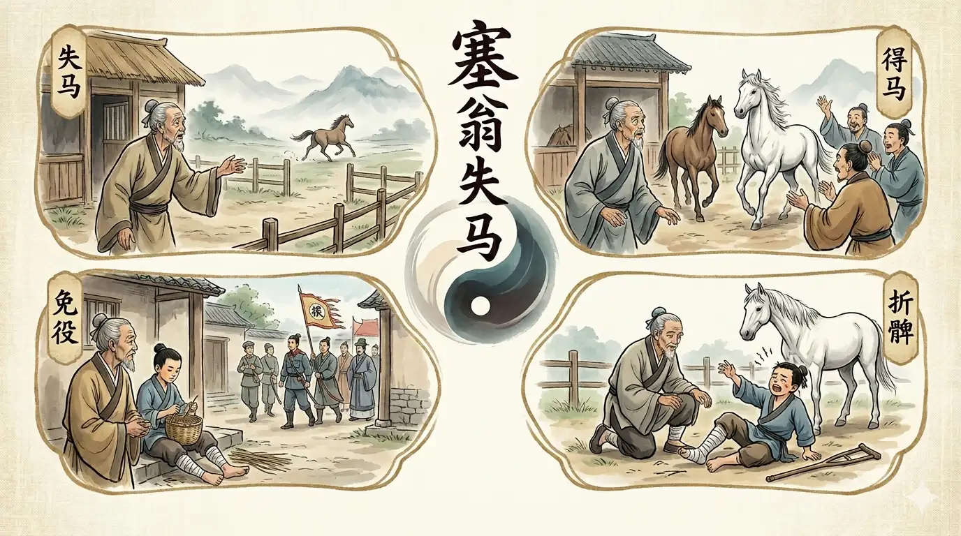 Chinese idiom of the day: 'The old man loses his…