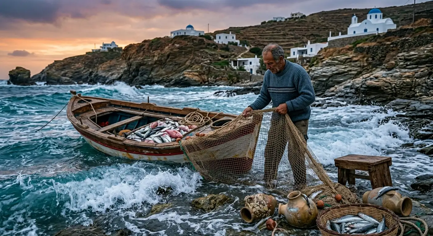 Greek proverb of the day: 'If you cannot catch a fish,…