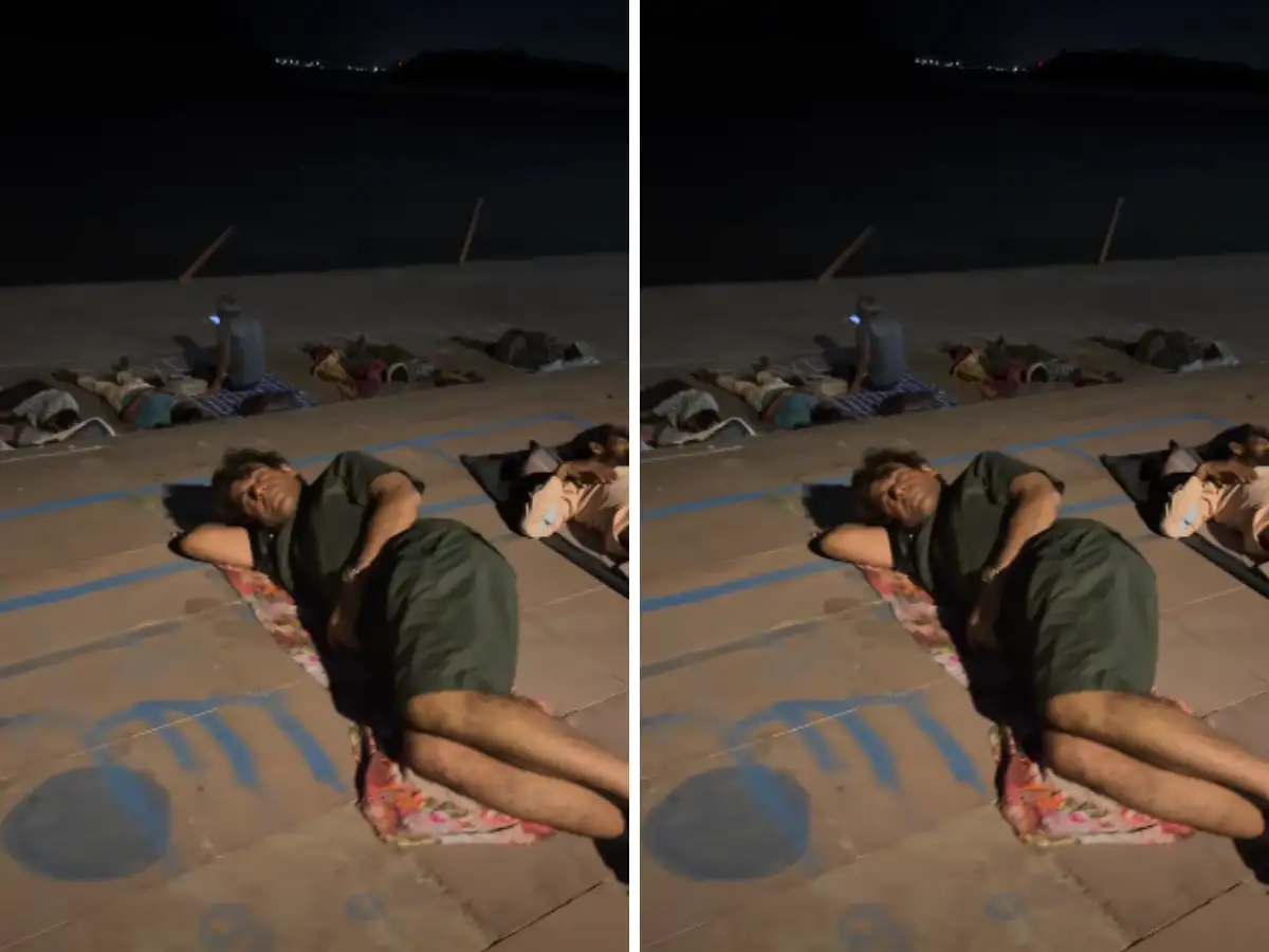 Sunil Grover spotted sleeping on road near riverbank,…
