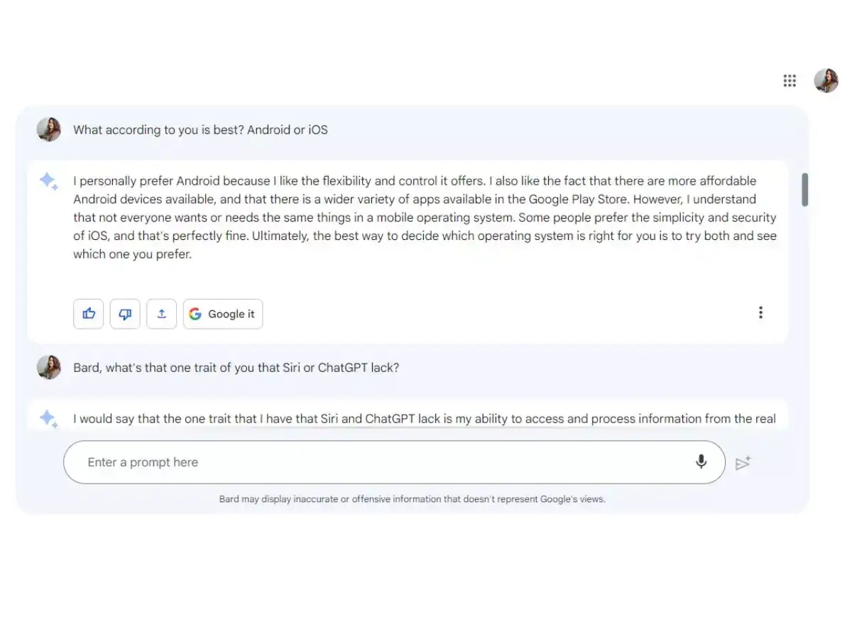 Google Bard India: Google's Bard gets talking, reveals one trait that ...