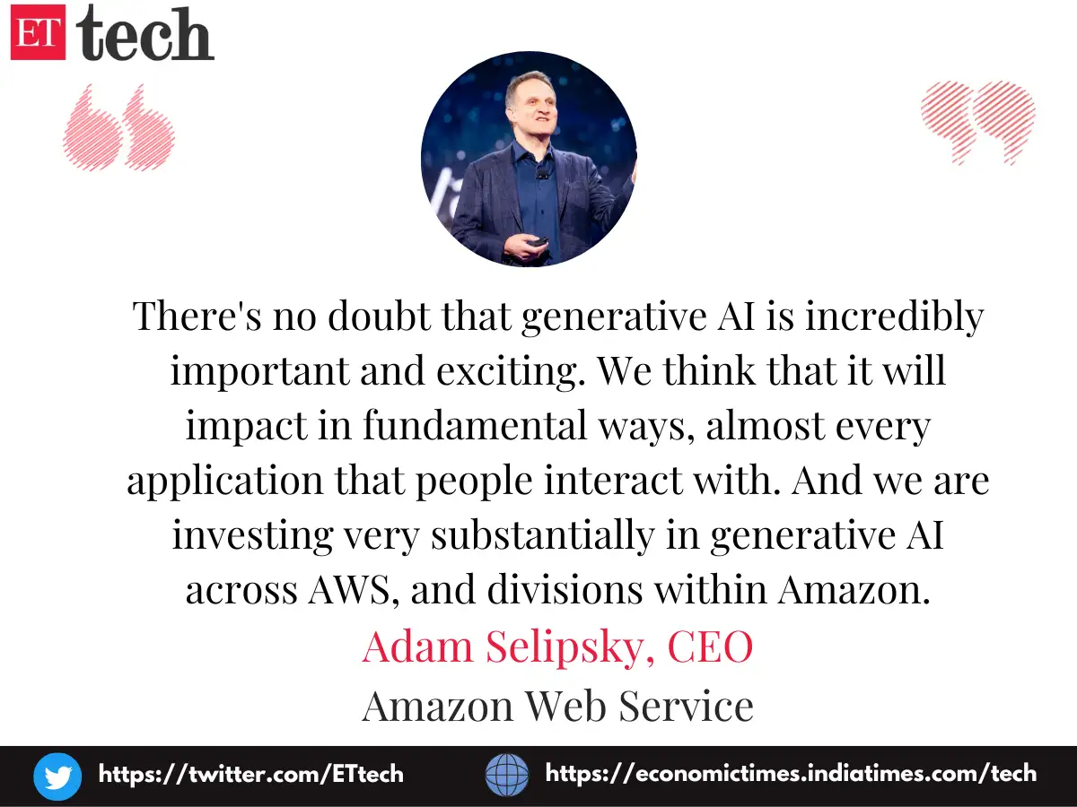 Amazon Web Services: Interview | AWS CEO on $12.7 billion India investment, ChatGPT challenge ...