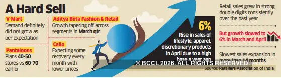 Retailers hit pause as small towns slow down - The Economic Times