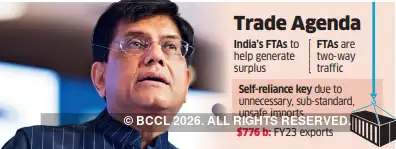 India’s forex reserves comfortable for next 5-6 years, FTAs to generate surplus: Piyush Goyal ...