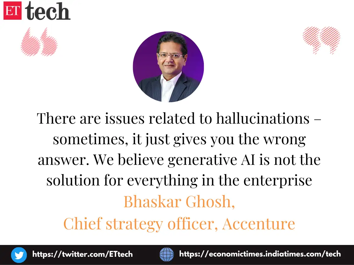 Accenture AI: Accenture spots 300 plus use cases where generative AI ...