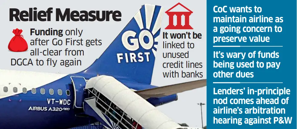 Go First Lenders Approve Interim Funding of ₹425 cr - The Economic Times