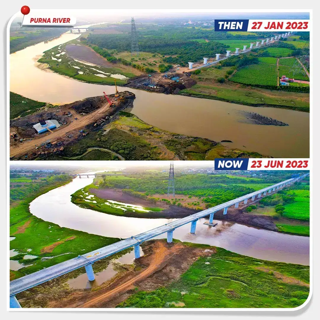 Bullet train project: Railways shares then-now pics of 3 bridges in Gujarat - The Economic Times