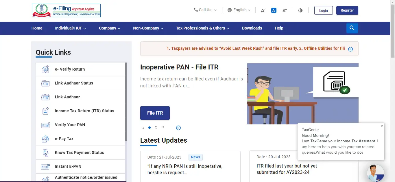 Pay Income Tax Online: How to pay income tax on income tax e-filing ...