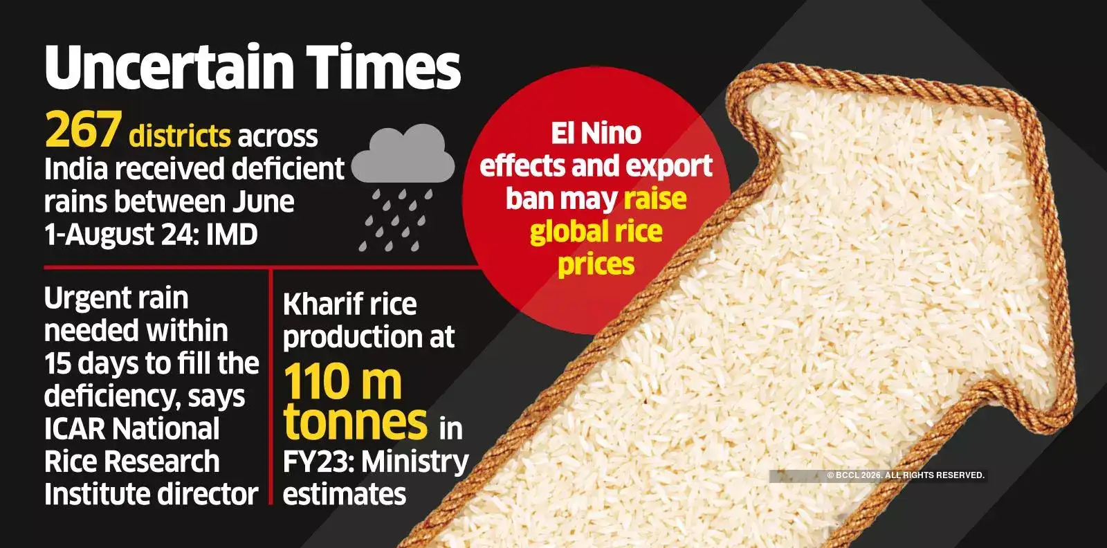 rice output: Rice output may fall by 5% due to uneven rains - The ...