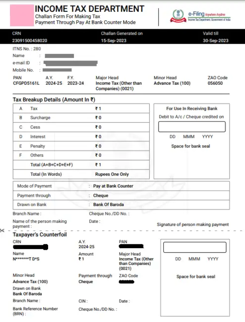 How to pay income tax online via e-filing portal, offline at bank - The ...