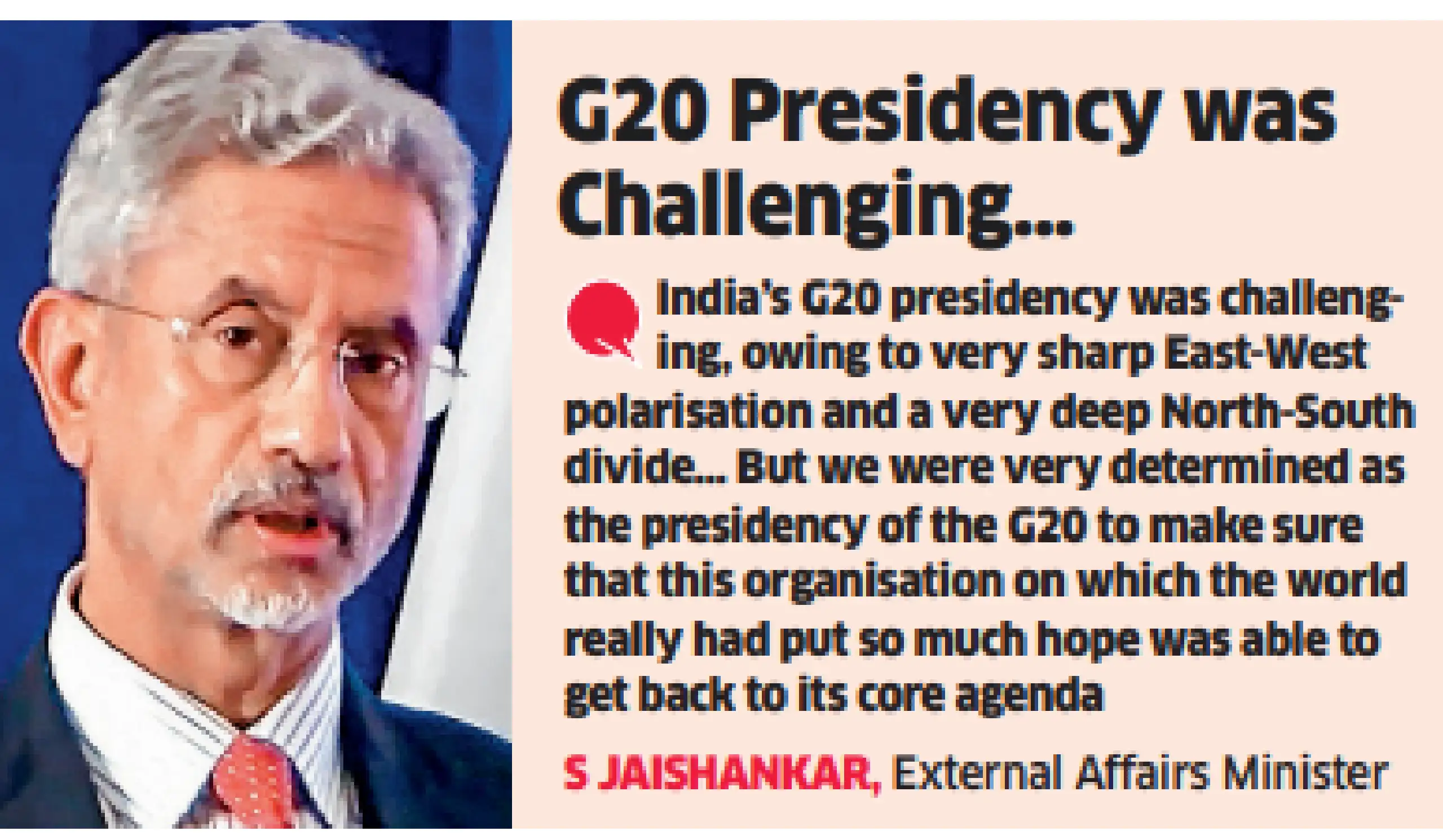 It’s Still a World of Double Standards, says Jaishankar - The Economic Times