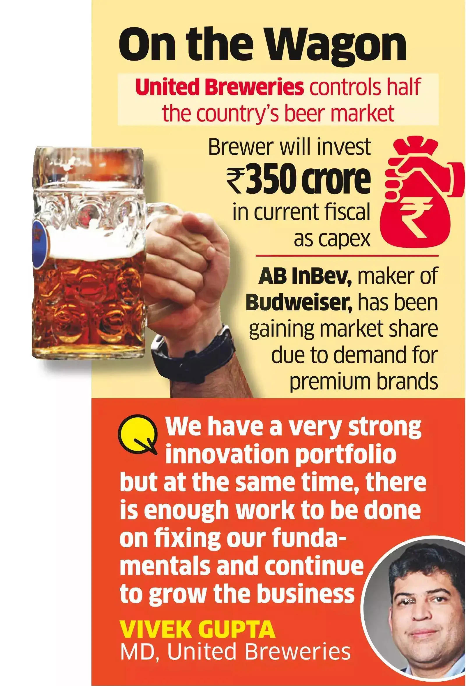 UB to stir up the barrels to get its 'premium' back - The Economic Times