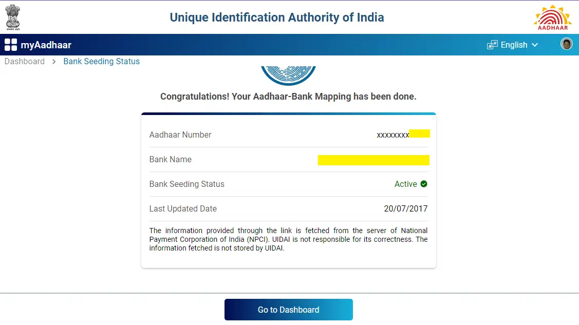 Uidai Aadhaar