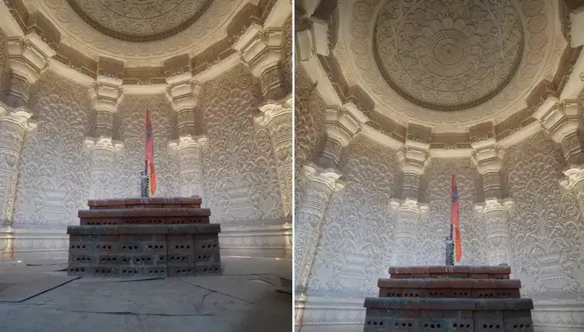 ram mandir ayodhya: Ayodhya Ram Temple Trust releases pics of sanctum ...