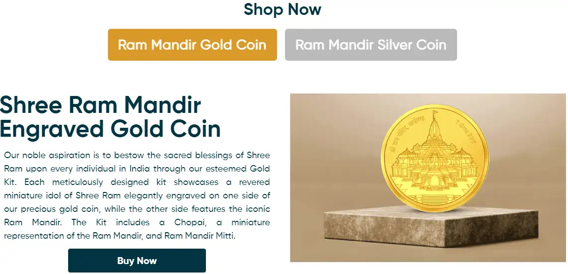 Gold, silver coins with Ayodhya Ram Mandir engraving are available ...
