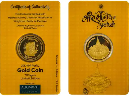 Gold, silver coins with Ayodhya Ram Mandir engraving are available ...