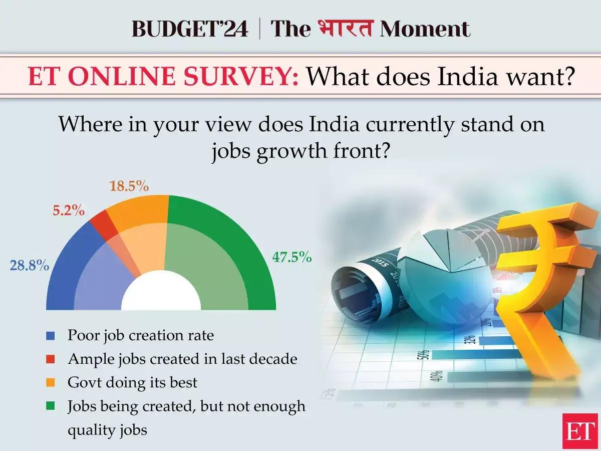 Budget 2024 survey: India's job story has a major missing part - The ...