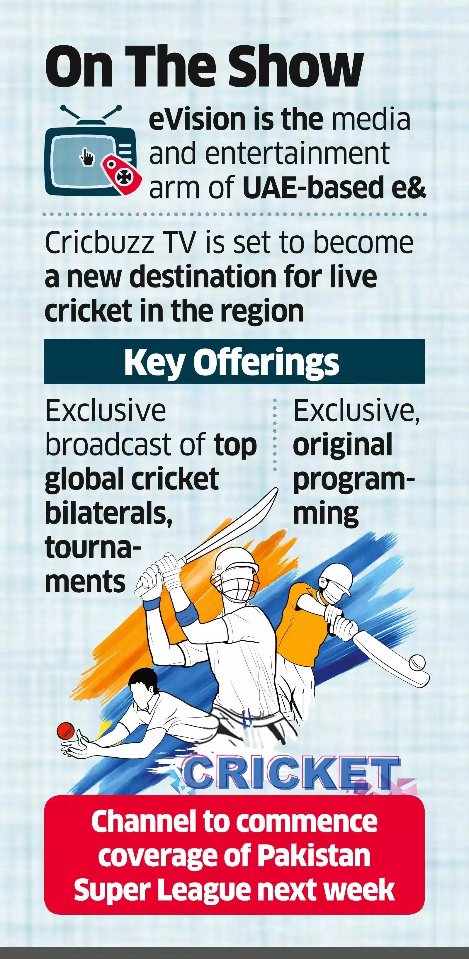 Cricbuzz, UAE-based eVision join hands for new cricket channel - The ...