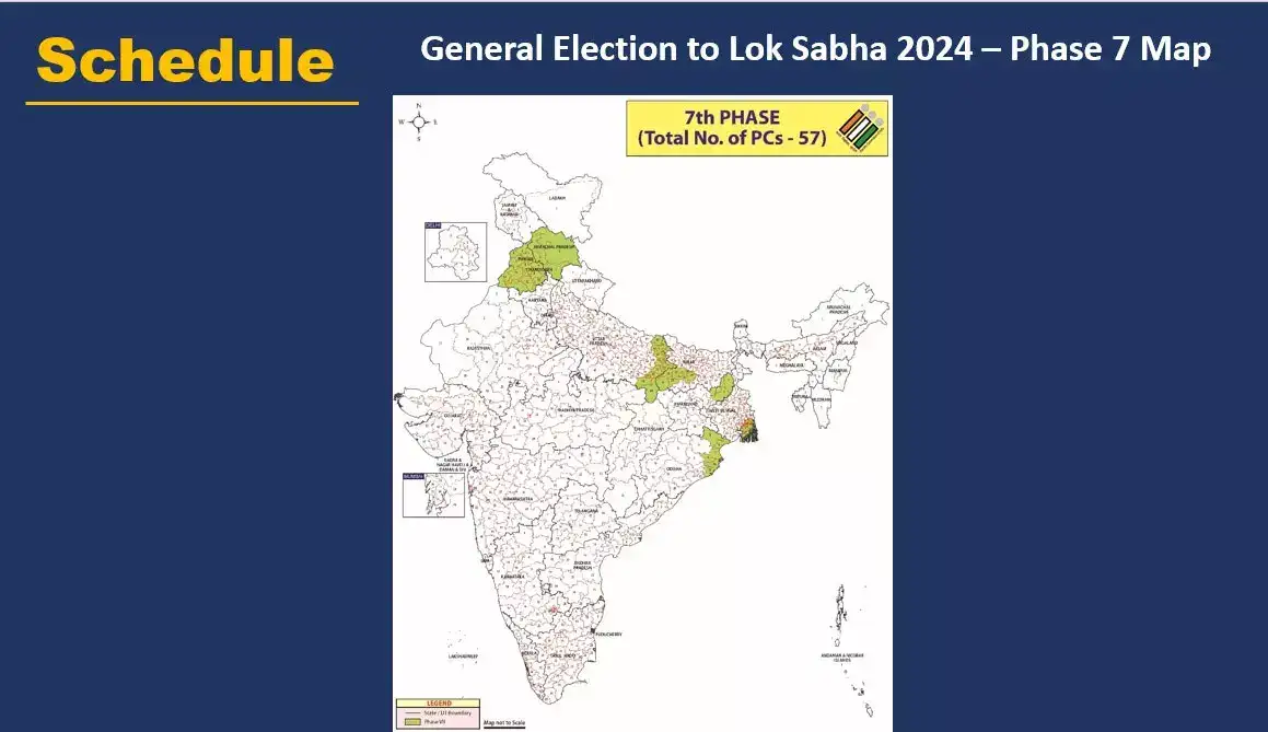 Lok Sabha election 2024 Phase 7 Date: State-wise and constituency-wise ...