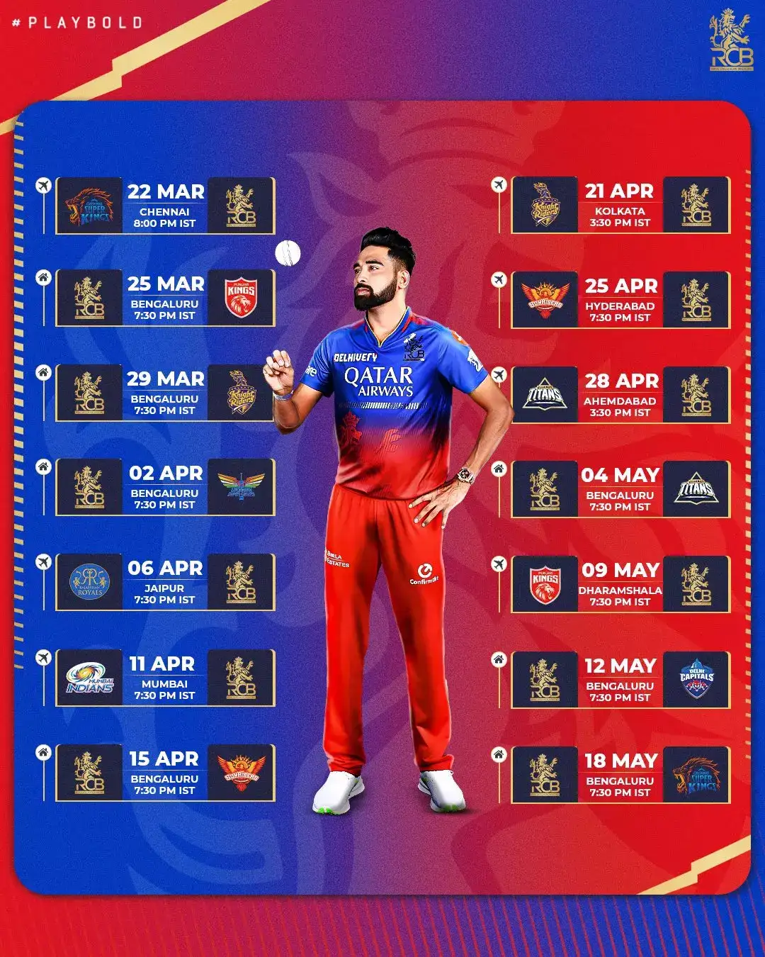 ipl 2024 full scedule: IPL 2024 full schedule announced: Chennai's ...