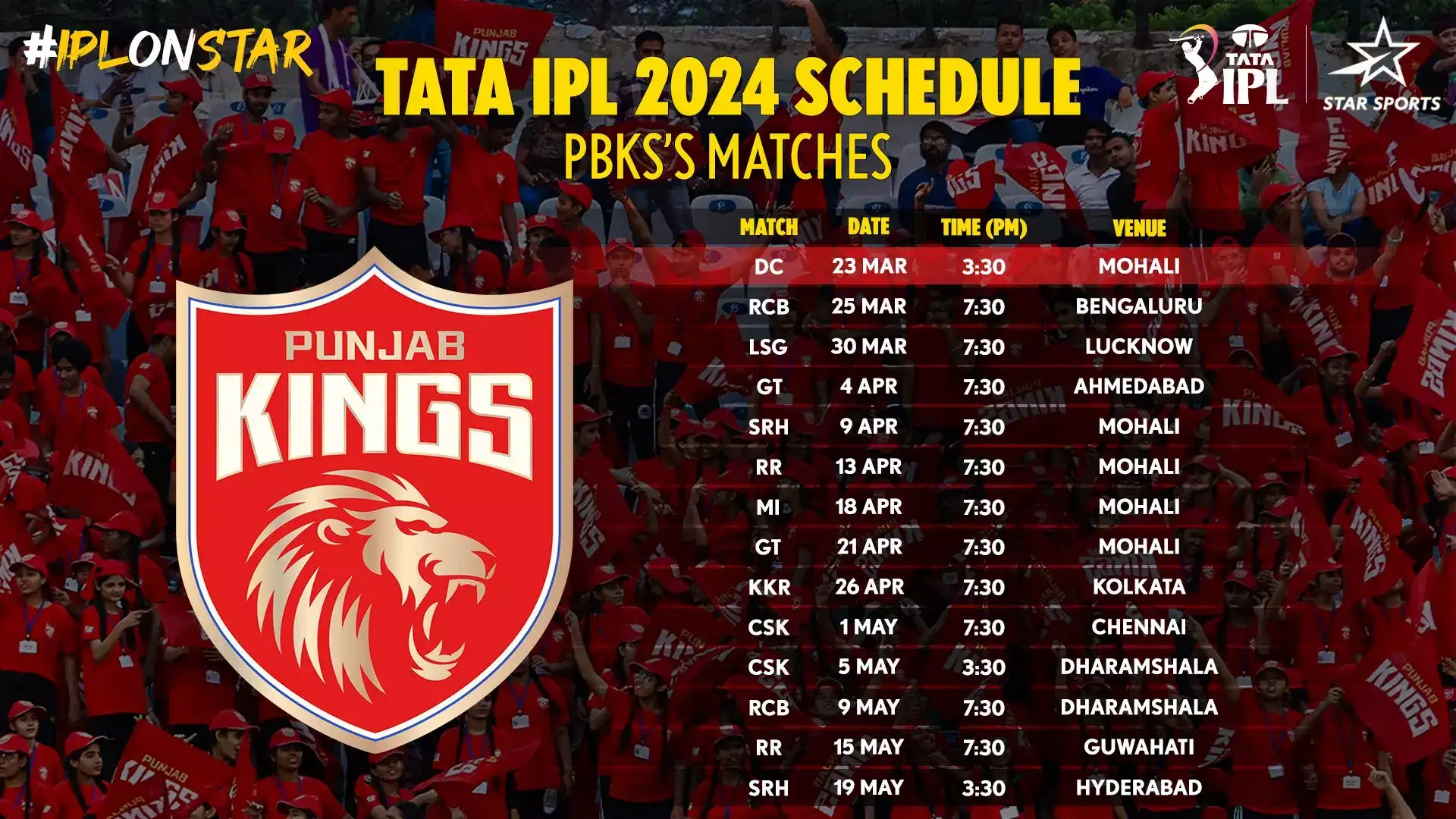 ipl 2024 full scedule: IPL 2024 full schedule announced: Chennai's ...