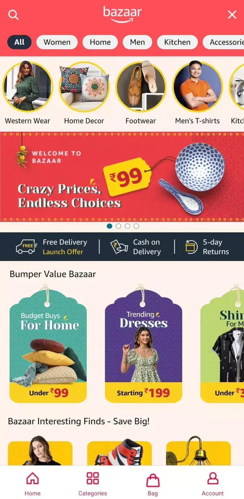 amazon bazaar: Amazon India rolls out Bazaar to sell low-cost ...