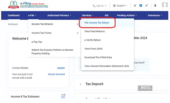 How to file ITR-2 online with salary, capital gains and other incomes ...