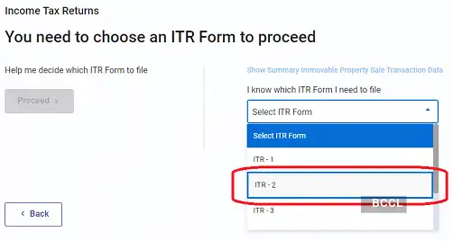 How to file ITR-2 online with salary, capital gains and other incomes ...