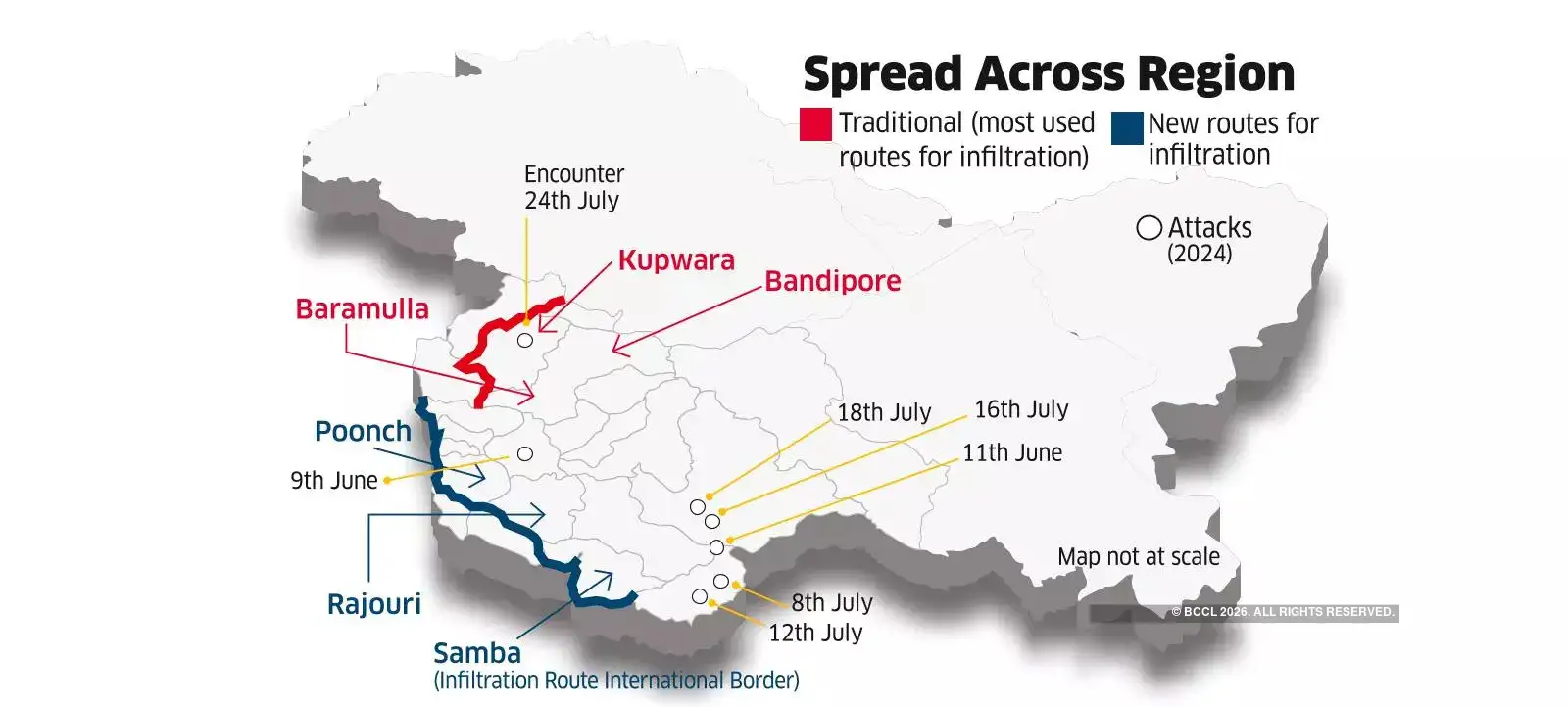 Terrorists cross from international border, north of Samba, and old ...
