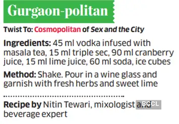 Cocktails: Masala tea in Cosmopolitan and mahua in Singapore Sling: How ...