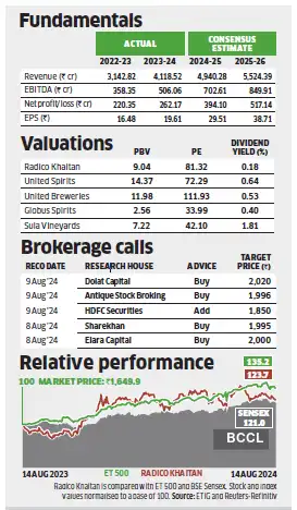 Radico Khaitan share price has gone up 23% in the last one year; why it ...
