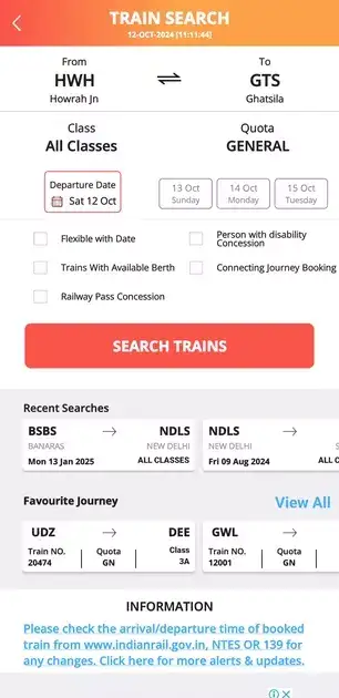 IRCTC train booking: With 'current ticket' you can book train tickets ...