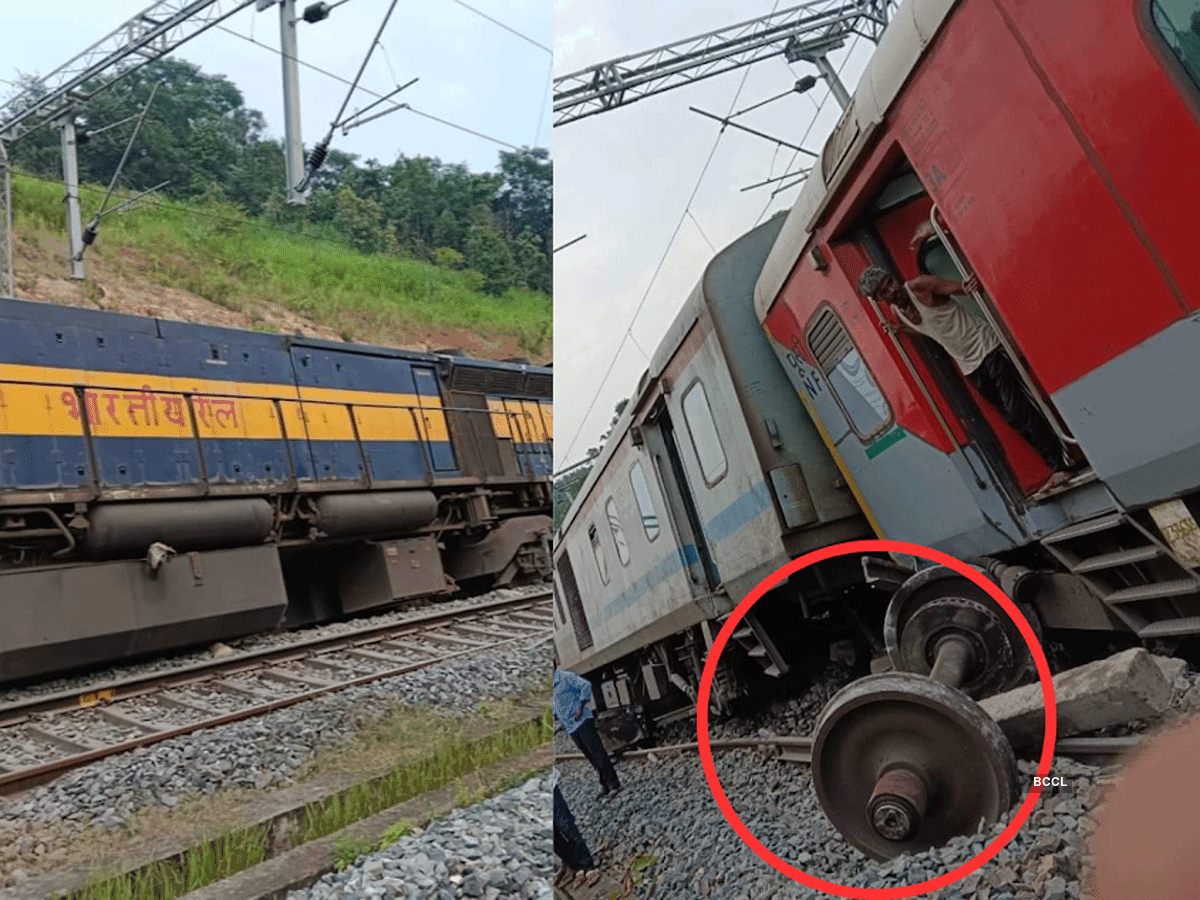 Eight coaches of Agartala-Lokmanya Terminus Express derail in Assam - The Economic Times