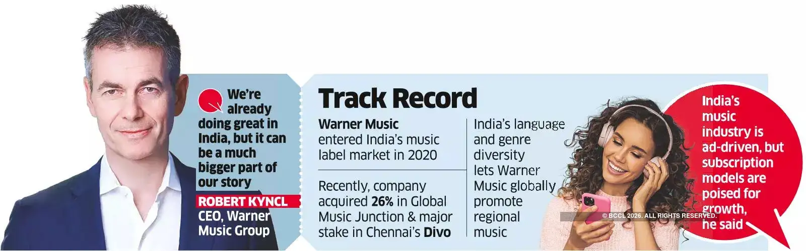 India next billion-user market for Warner Music: CEO Robert Kyncl - The ...