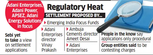 Adani entities apply for settlement in response to Sebi show cause ...