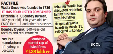 Jeh Wadia returns as director of group companies - The Economic Times