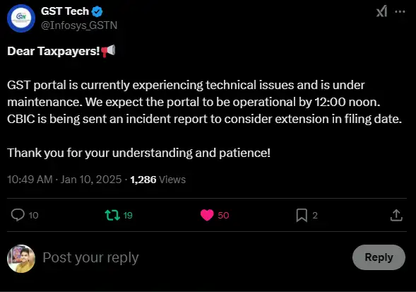 GST return filing deadline may be extended by CBIC as GSTN reports portal is experiencing ...