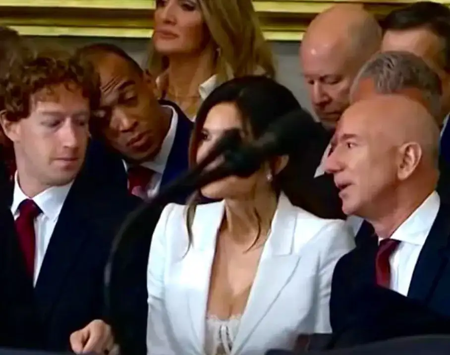 Donald Trump Inauguration Latest News Mark Zuckerberg Caught Staring