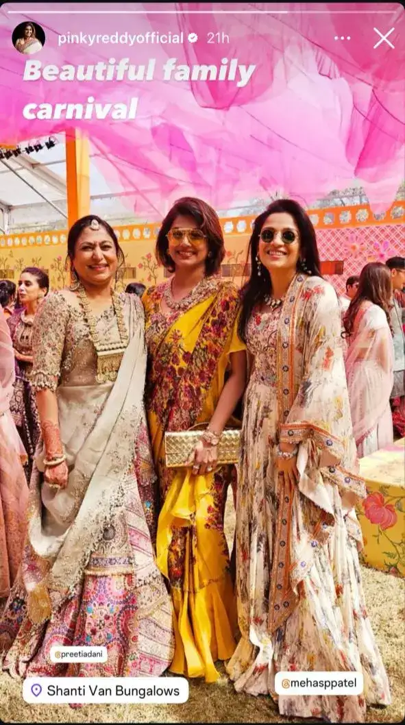 First picture from Gautam Adani's son Jeet and Diva Shah wedding out ...
