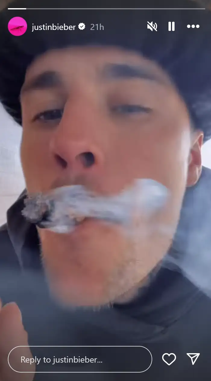 Is Justin Bieber spiraling? Smoking video on Instagram sparks fan ...