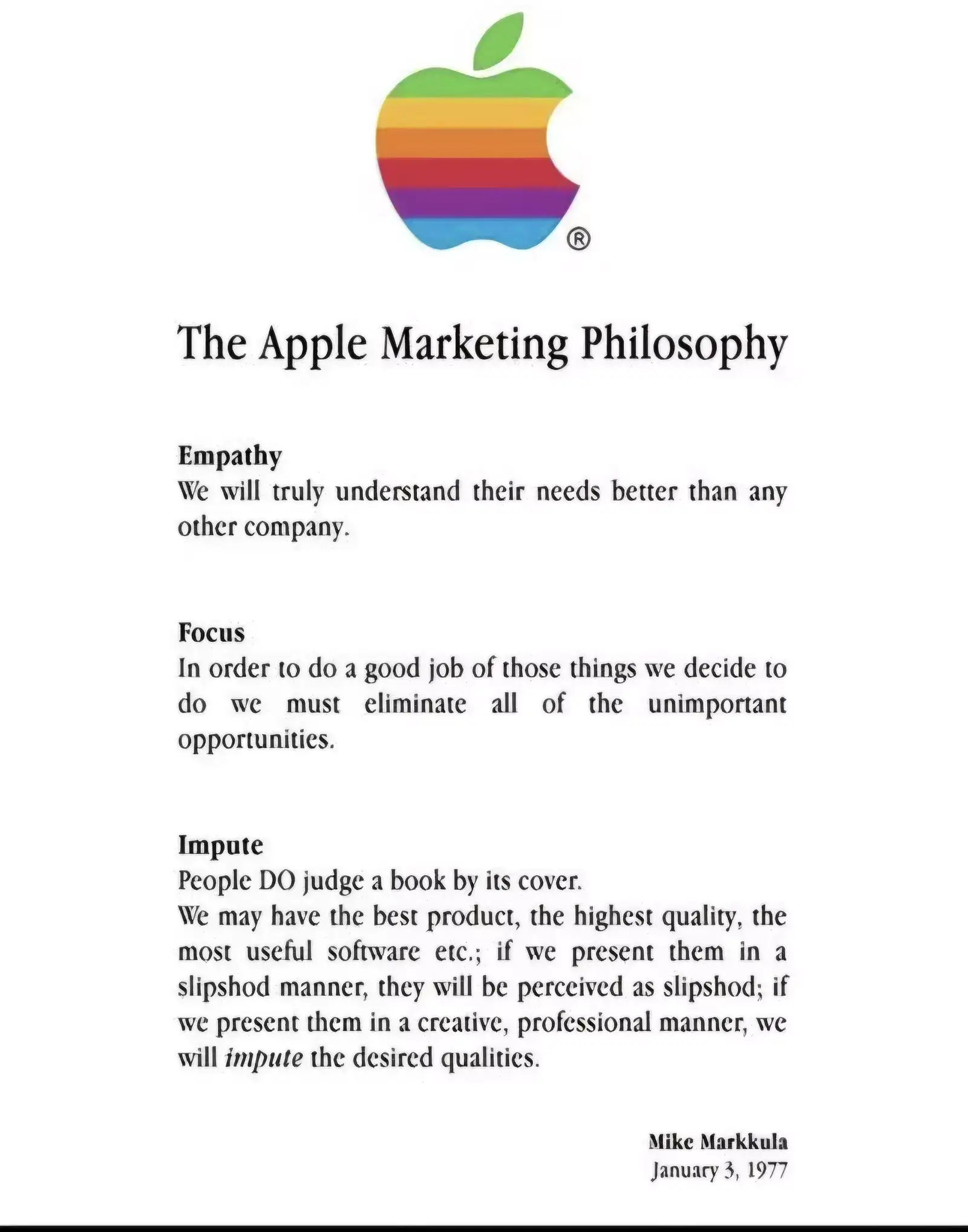 Apple’s 1977 marketing philosophy resurfaces: Why it remains a ...