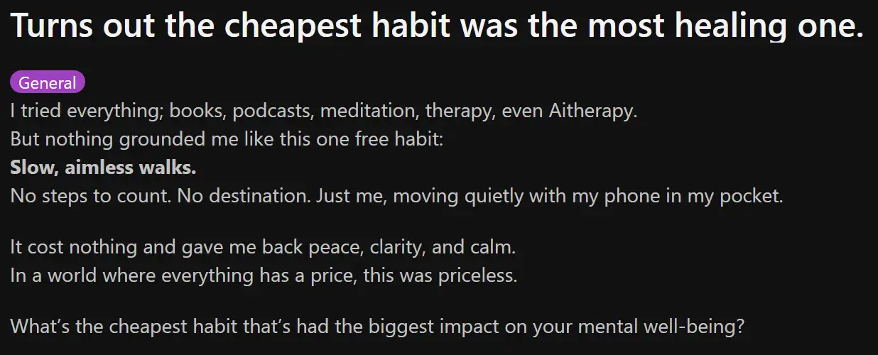 Are the cheapest habits the most effective for mental well-being ...