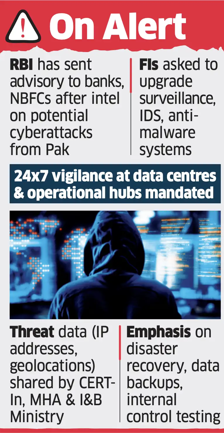 RBI asks banks and NBFCs to be on high alert for potential cyber ...