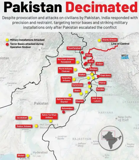 India's fierce attacks on 11 Pakistani military facilities forced ...