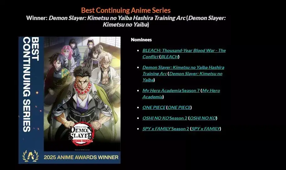 Crunchyroll Anime Awards 2025: Complete winners list and highlights ...