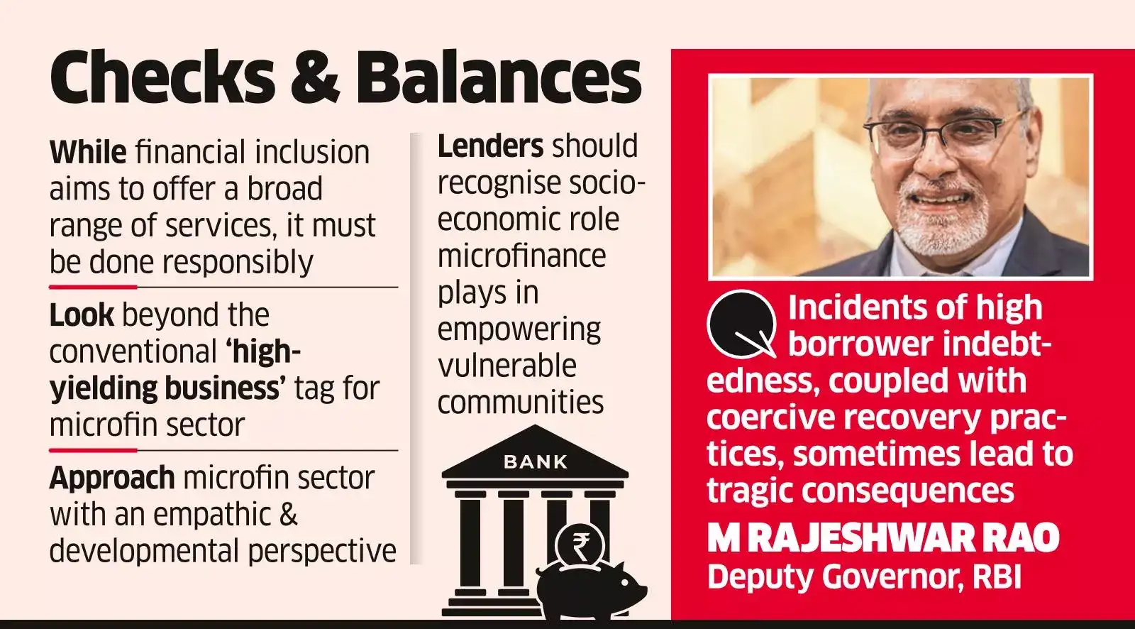 RBI may frame rules to curb mis-selling by banks: Dy guv M Rajeshwar ...