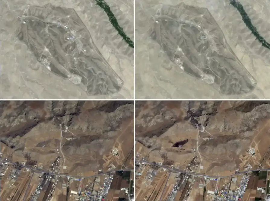 Operation Rising Lion: Satellite images show major damage at Iranian ...