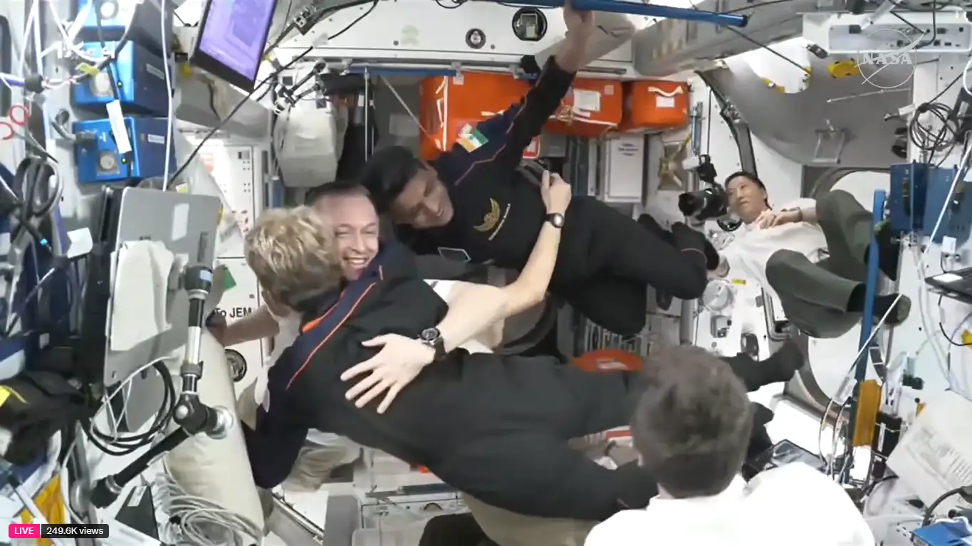 Indian enters International Space Station: Shubhanshu Shukla & crew ...