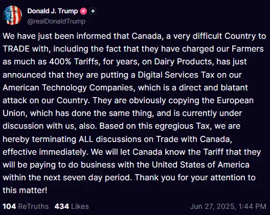 trump ends trade talks with canada: Carney vs Trump: President shuts ...